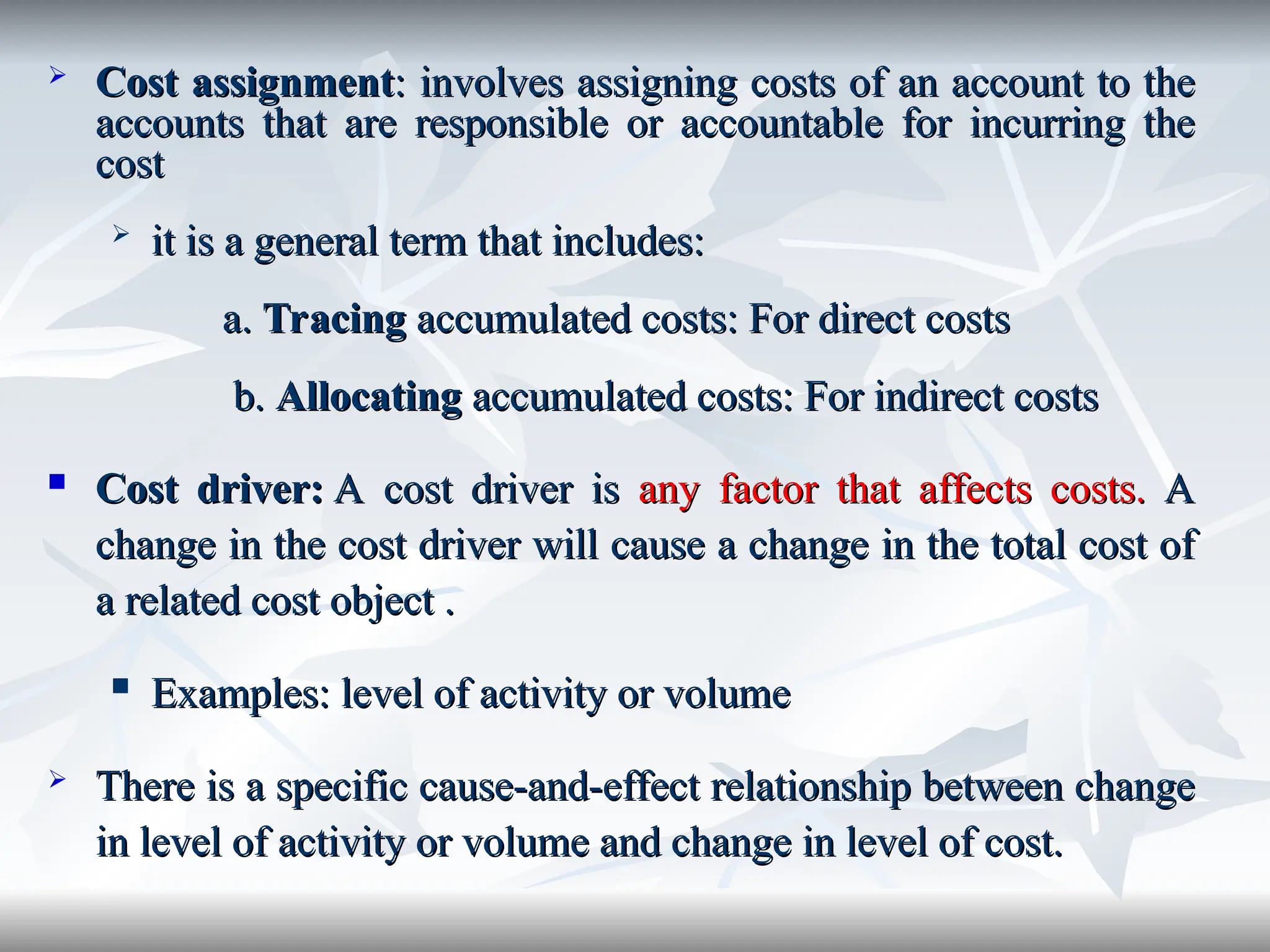 Chapter two - cost concept and cost allocation system | PPT