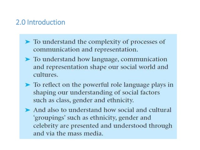 Ch2 culture, communication and representation | PPTX | Politics