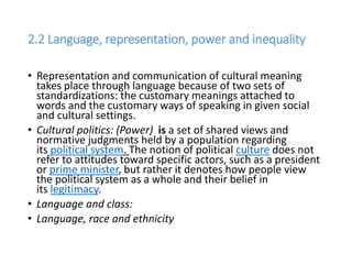 Ch2 culture, communication and representation | PPTX