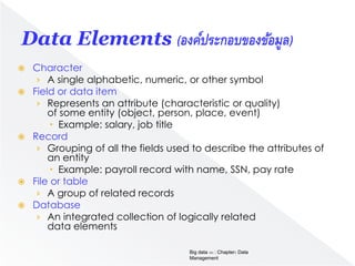 Chapter 2 : Data Management | PPT