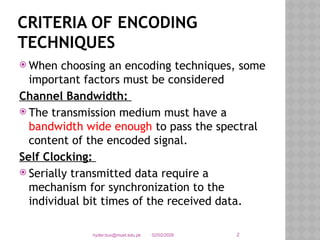 Topic Name - Signal Encoding Techniques.pptx