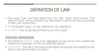 Development of law | PPTX