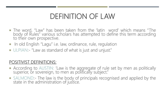 Development of law | PPTX