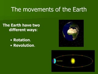 Ch 2 Earth and its movements Std 4 | PPTX