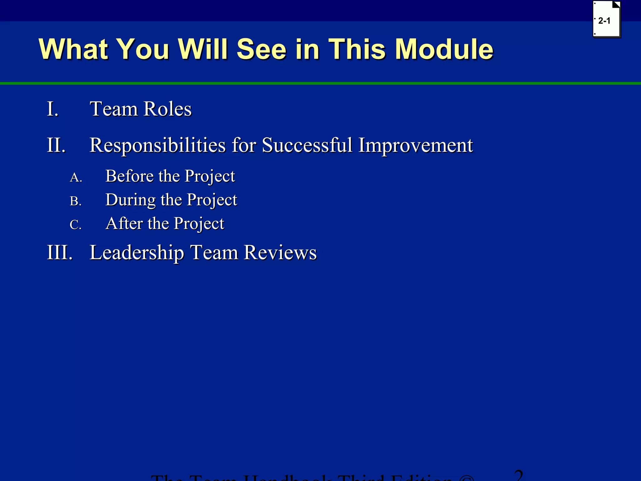 Chapter 2 - Team Roles & Responsibilities | PPT