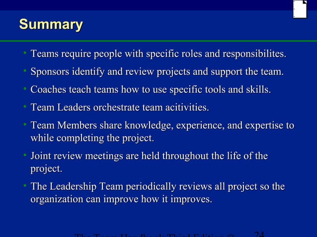 Chapter 2 - Team Roles & Responsibilities | PPT