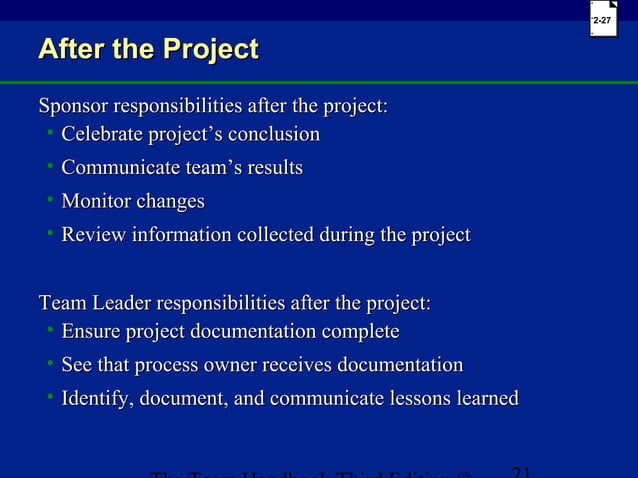 Chapter 2 - Team Roles & Responsibilities