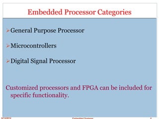 Ch2 embedded processors-i | PDF