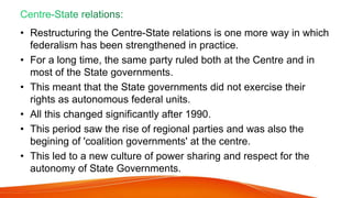 Ch 2 Federalism.ppt for class 10 students | PPT