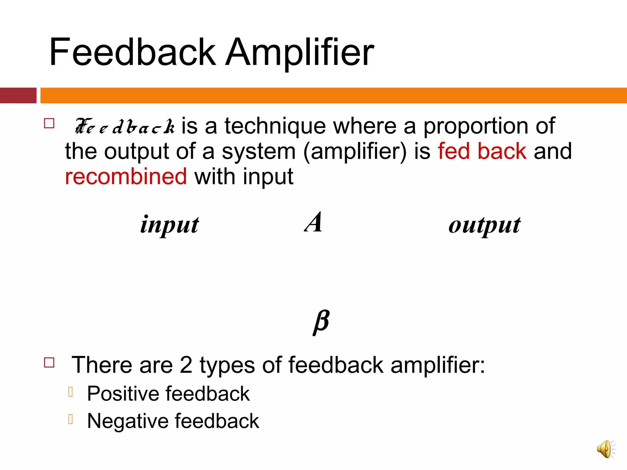 Ch 2 feedback amplifier | PPT