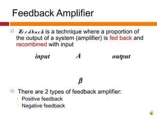 Ch 2 feedback amplifier | PPT