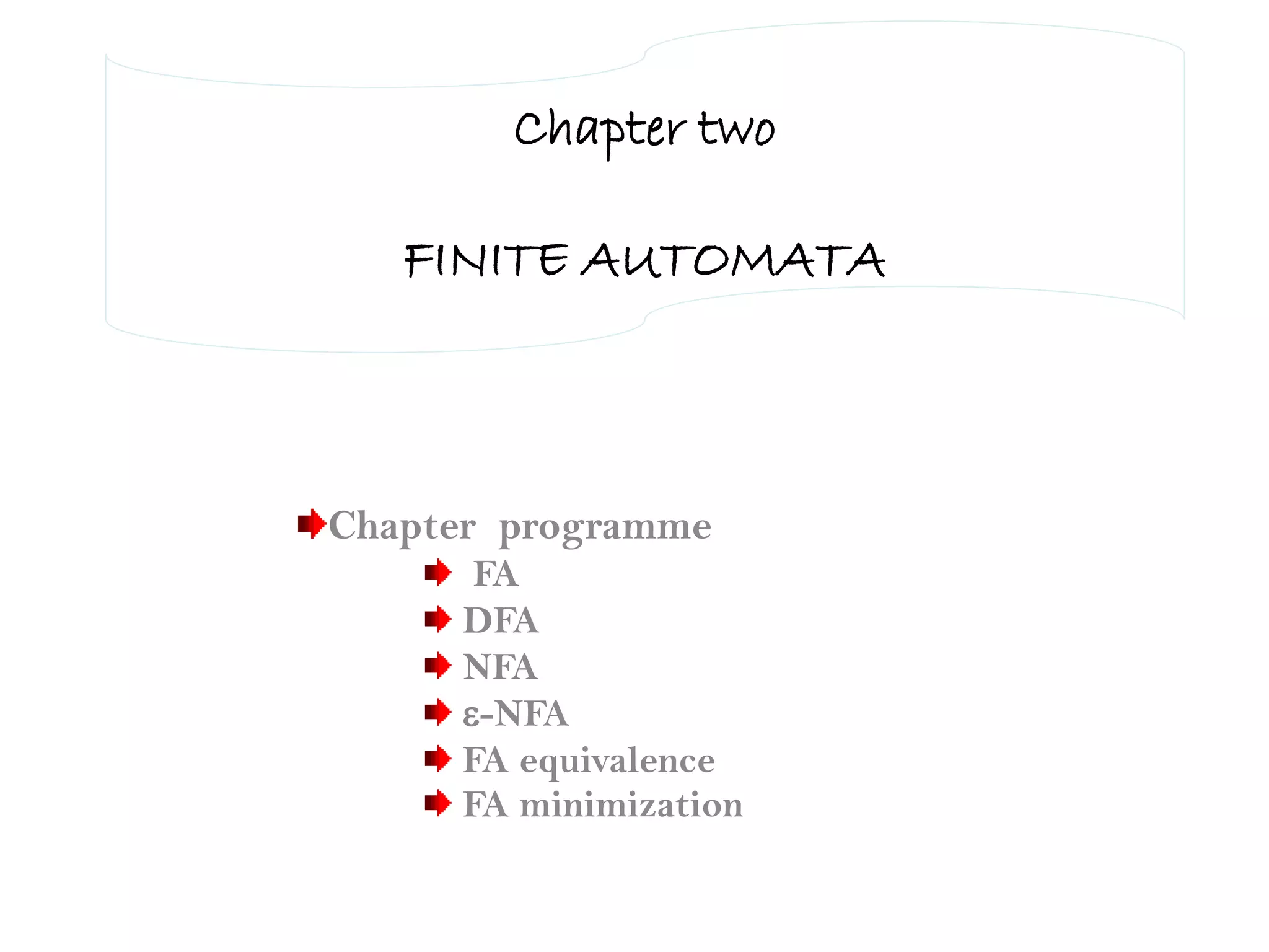 Ch2 finite automaton | PDF