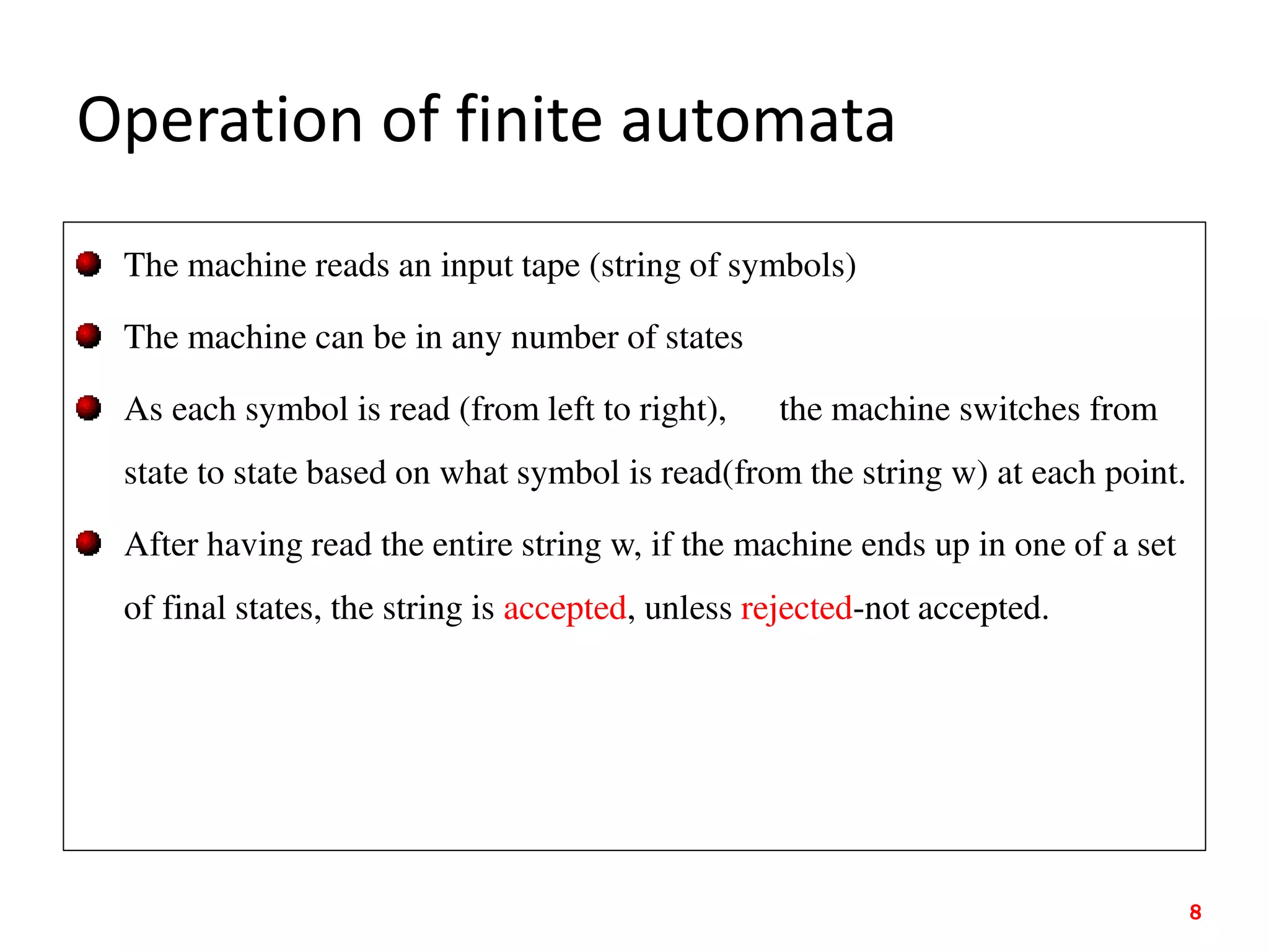 Ch2 finite automaton | PDF