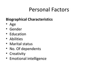 Ch 2 foundations of individual behaviour | PPT