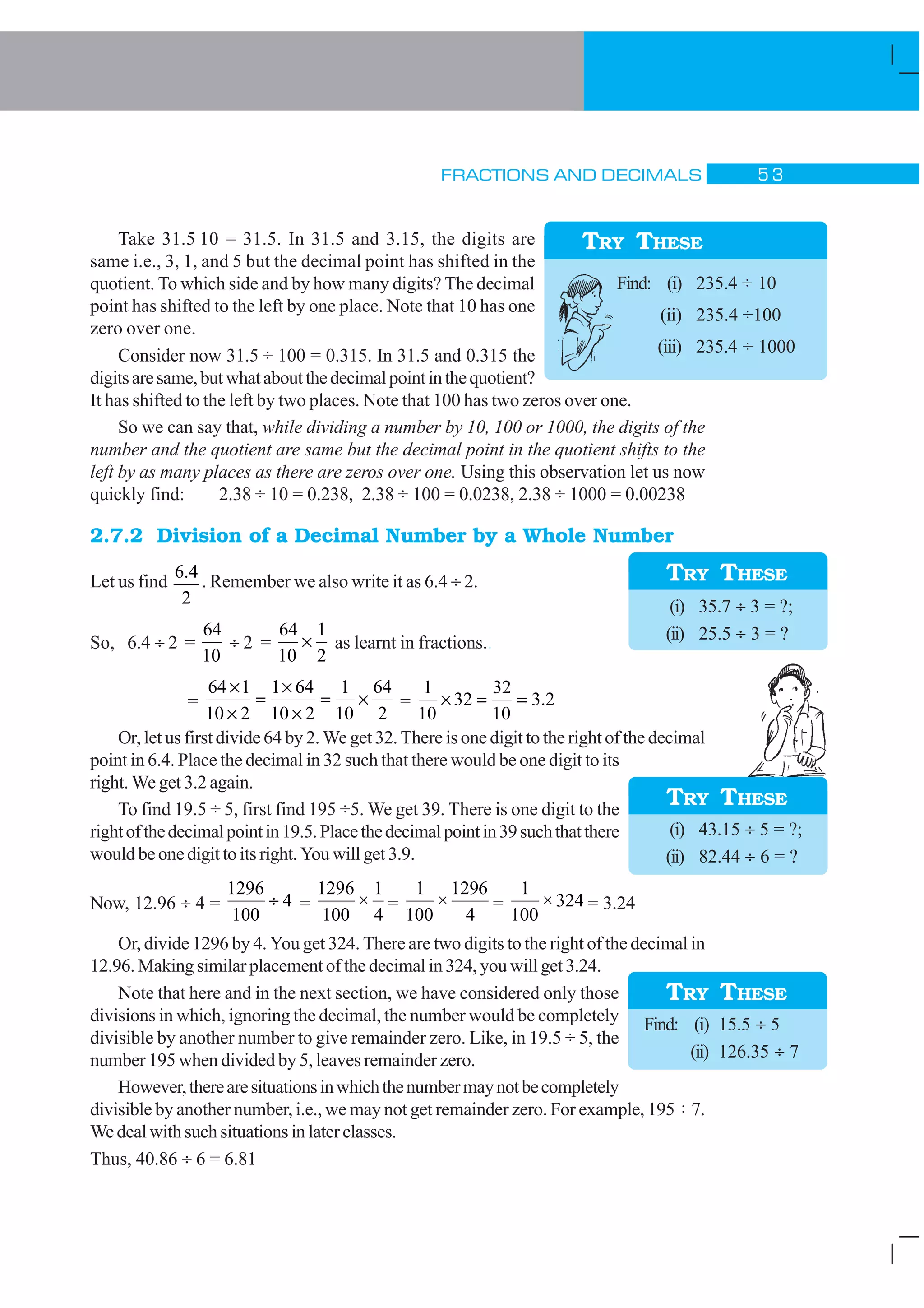 Ch 2 fractions and decimals | PDF