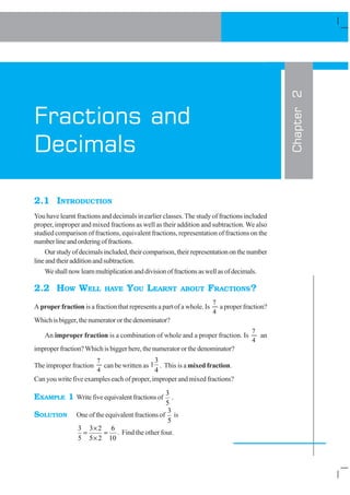 Ch 2 fractions and decimals | PDF
