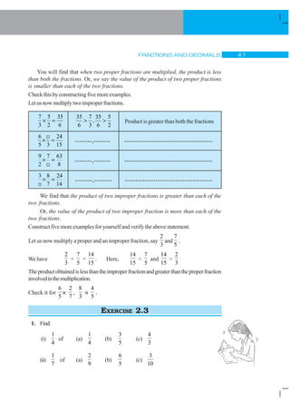 Ch 2 fractions and decimals | PDF