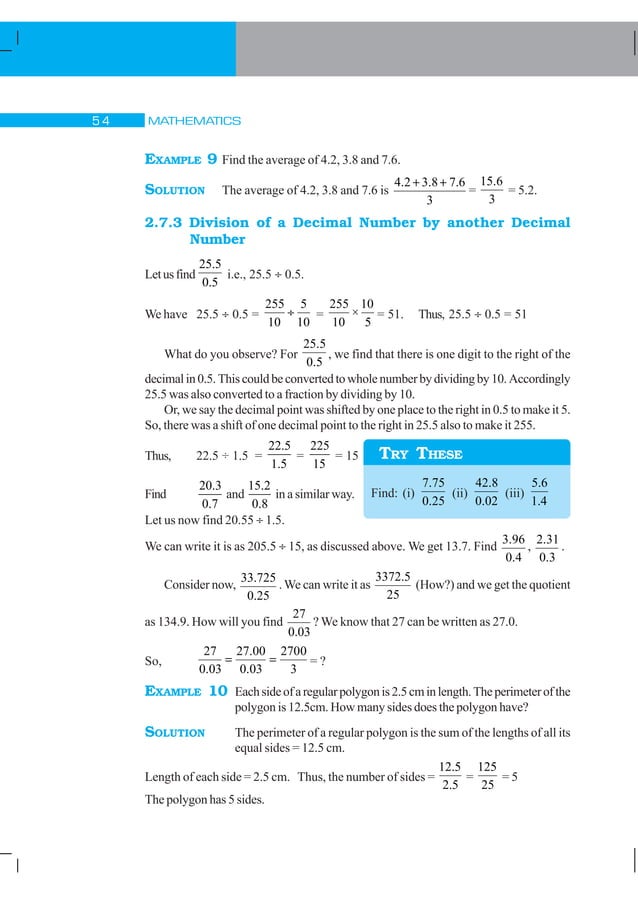 Ch 2 fractions and decimals | PDF | Physics | Science
