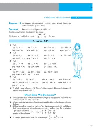 Ch 2 fractions and decimals | PDF