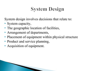 Ch 2 fuctions system design and operation | PPT