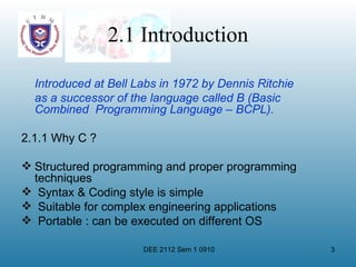 Ch2 introduction to c | PPT