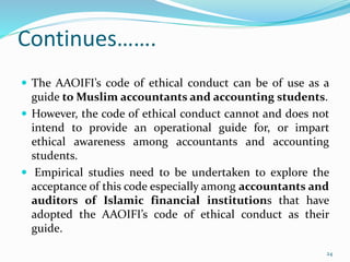 Ch# 2 islamic ethics and accounting. (1) | PPTX