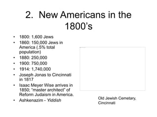 Ch 2 judaism in america | PPT