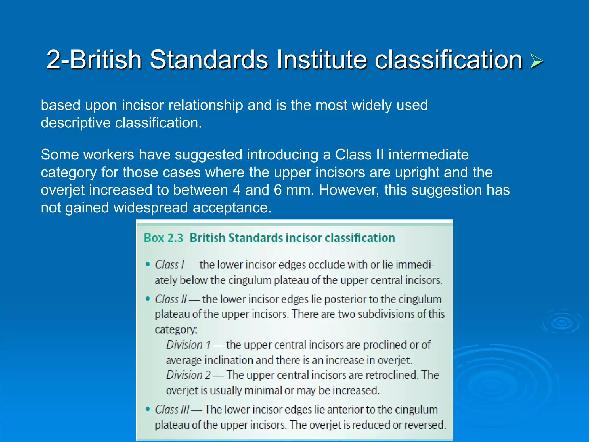 Ch2 lec2 orthodontics "Classifications " | PDF