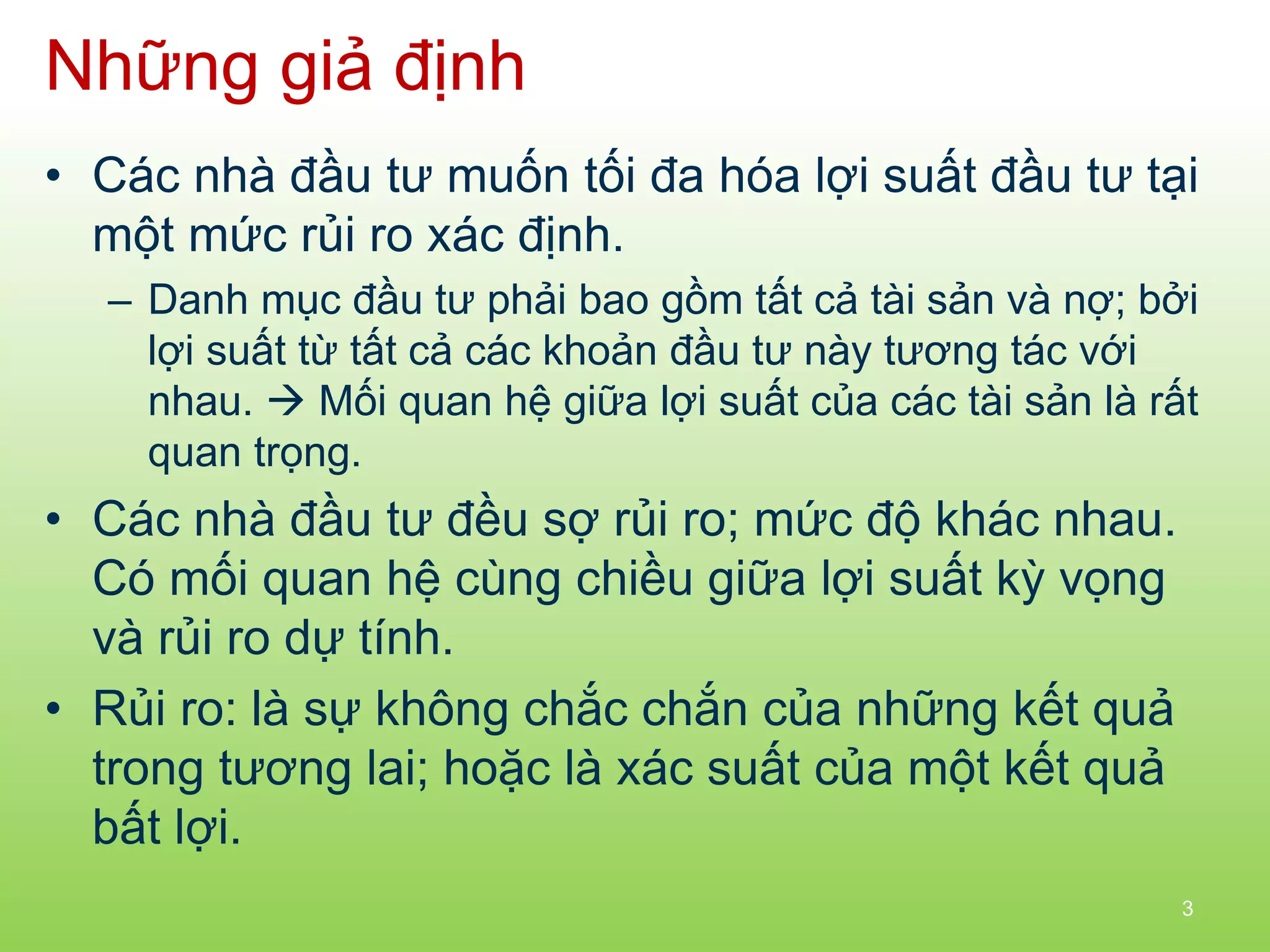 Ch2 ly thuyet_markowitz_992 | PPT