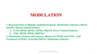 CH2 M1 Modulation Adavnced Digital Communication systems | PDF