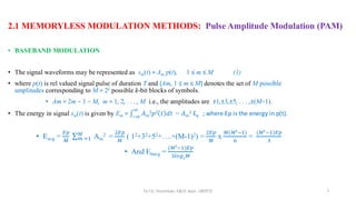 CH2 M1 Modulation Adavnced Digital Communication systems | PDF