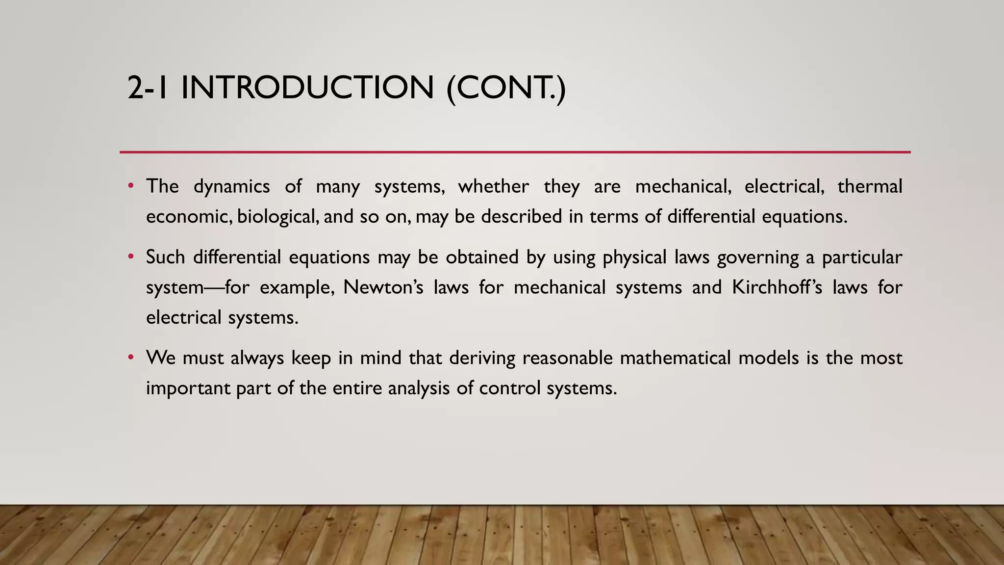Ch2 mathematical modeling of control system | PDF