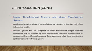 Ch2 mathematical modeling of control system | PDF
