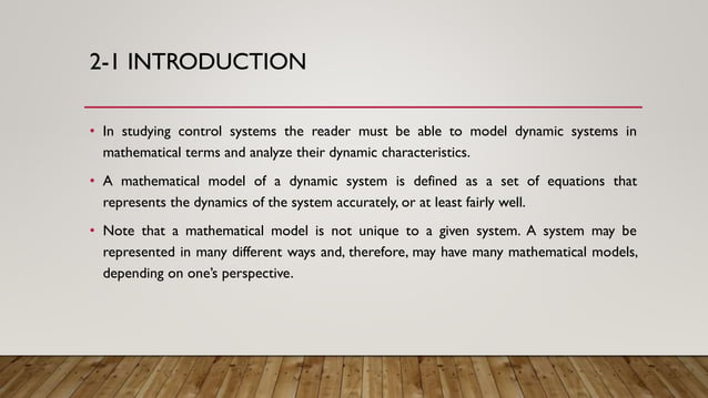 Ch2 mathematical modeling of control system | PDF | Physics | Science