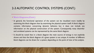 Ch2 mathematical modeling of control system | PDF