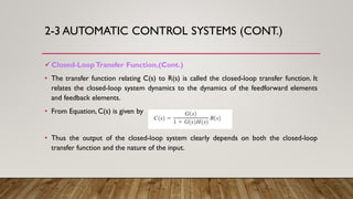 Ch2 mathematical modeling of control system | PDF