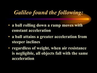 Ch 2 mechanics, motion, gravity | PPT