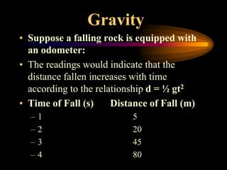 Ch 2 mechanics, motion, gravity | PPT