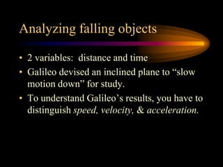 Ch 2 mechanics, motion, gravity | PPT