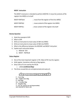 Ch2 microcontroller architecture | PDF
