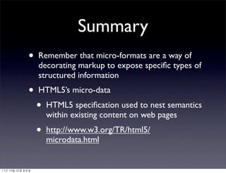 MiningTheSocialWeb.Ch2.Microformat | PPT