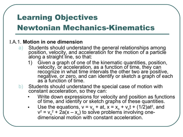 Ch 2 One Dimensional Kinematics | PPT