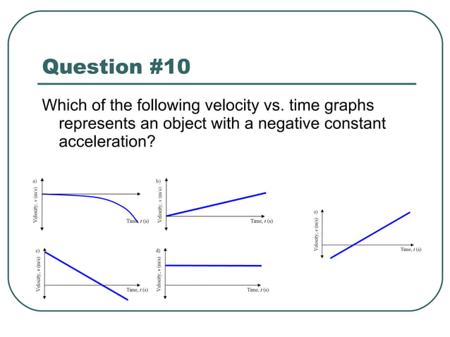 Ch 2 One Dimensional Kinematics | PPT