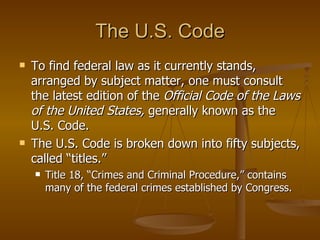 LAW 201 - Ch 2 Organization of the CJ System | PPT
