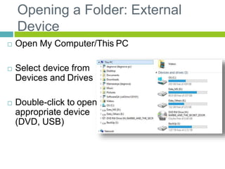 Managing files and folder in windows 10 | PPTX