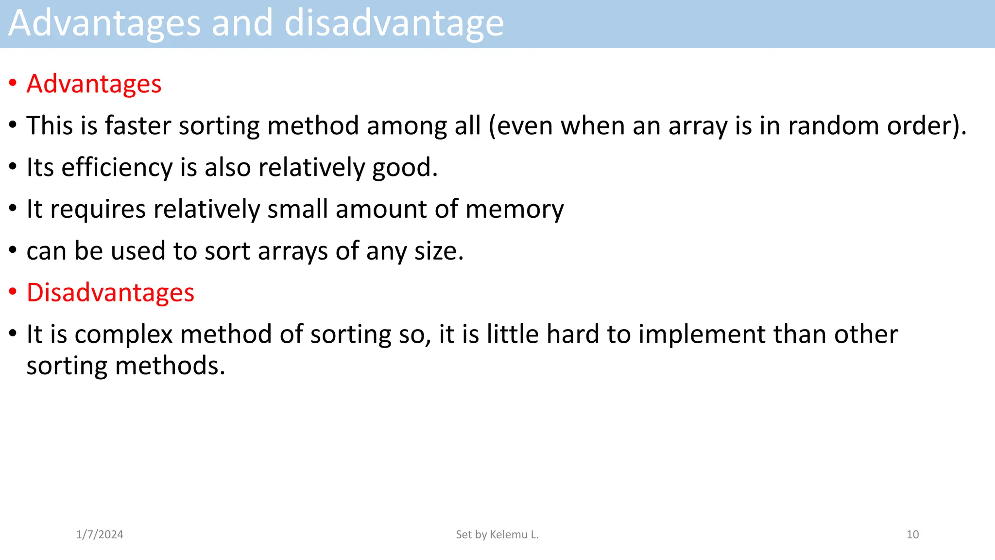 Ch2 Part III-Advanced Sorting algorithms.pptx Ch2 Part III-Advanced Sorting algorithms.pptx