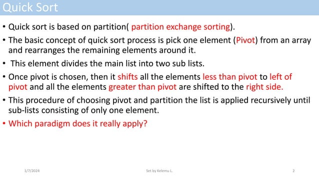 Ch2 Part III-Advanced Sorting algorithms.pptx Ch2 Part III-Advanced Sorting algorithms.pptx
