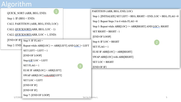 Ch2 Part III-Advanced Sorting algorithms.pptx Ch2 Part III-Advanced Sorting algorithms.pptx
