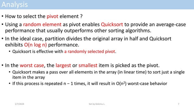 Ch2 Part III-Advanced Sorting algorithms.pptx Ch2 Part III-Advanced Sorting algorithms.pptx