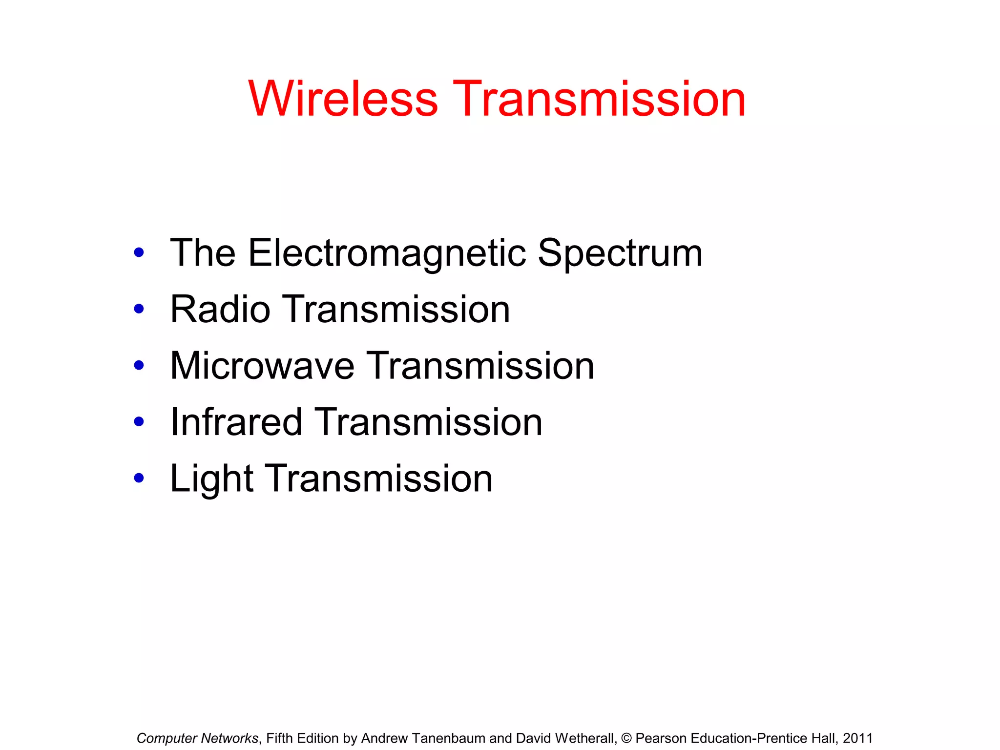 Ch:2 The Physical Layer | PPT
